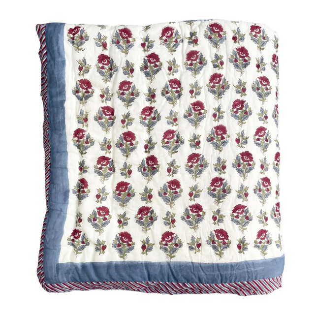 Hand Block Printed Quilts – The Charpoy